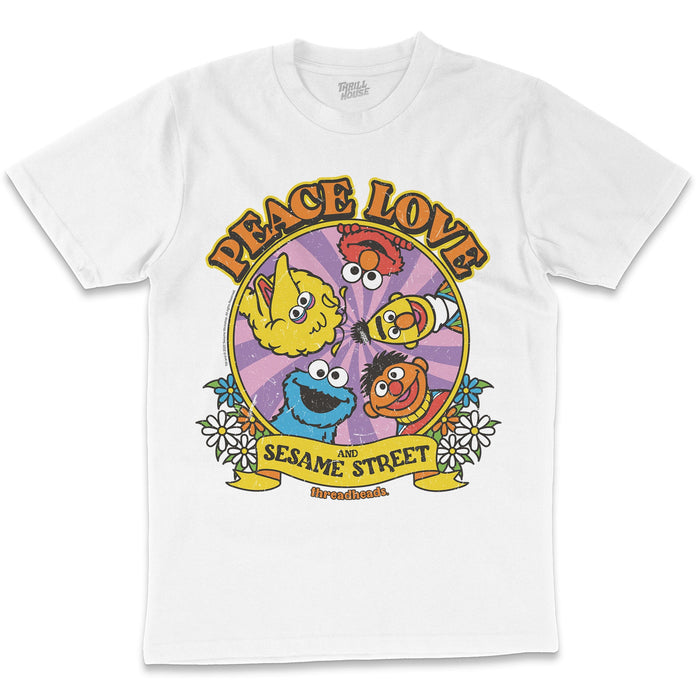 Peace Love And Sesame Street Classic Retro Vintage Educational Puppet