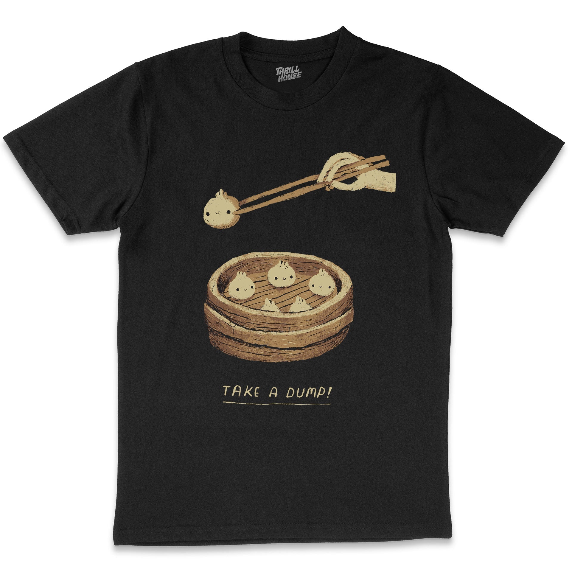 Take a Dumpling Chinese Dumplings Dim Sum Funny Yum Cha Cotton T-Shirt